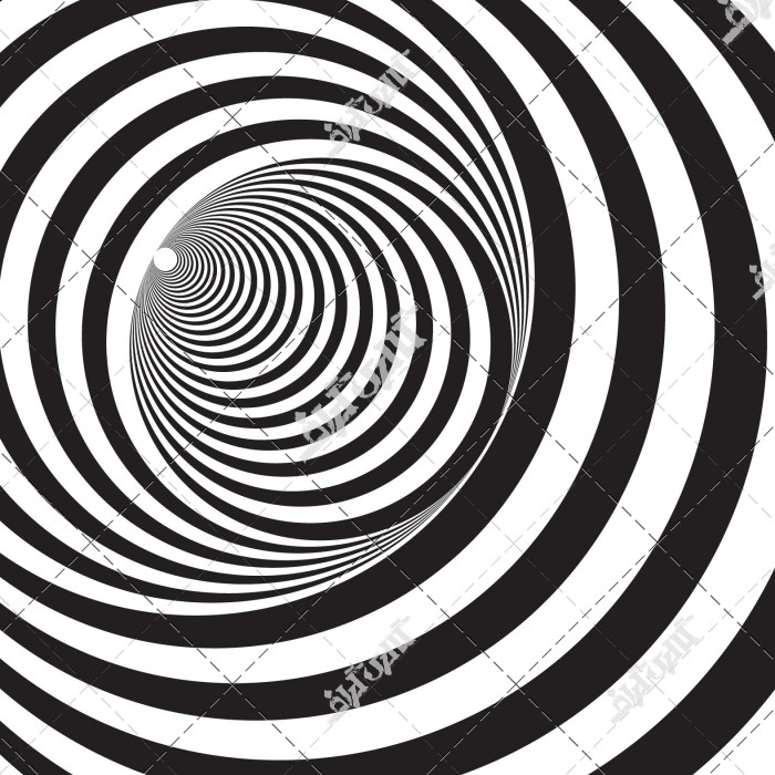 وکتور تونل راه راه سه بعدی