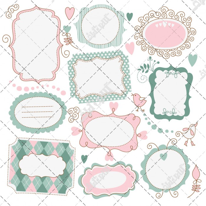 وکتور انواع قاب و حاشیه آینه